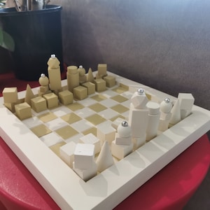 Barbie Unique Design Chess Set Handmade, Minimalist Style, Pastel ...