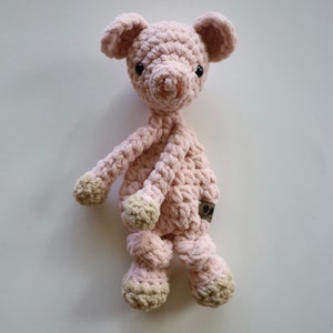 MINI Pia Pig Knotted Lovey Crochet Pig PATTERN - Etsy