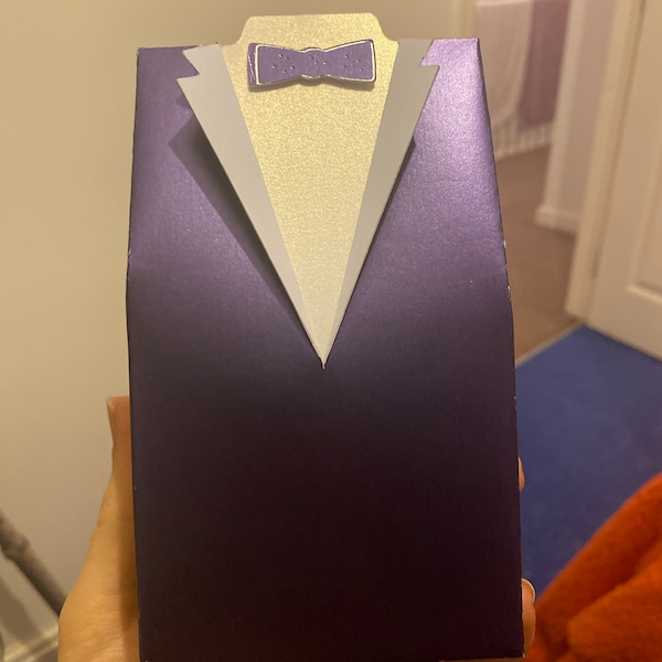 Wedding Favor Box Template: Dress and Tuxedo (SVG, PDF, DXF) - Etsy