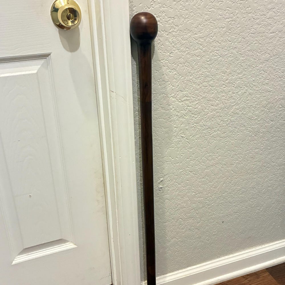 1920s Style Rosewood Walking Cane – Handmade Wooden Hiking Stick ...