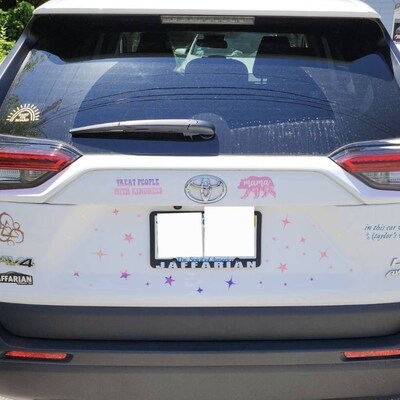 Stay Back Vinyl Decal Sticker Bumper Passenger Car Accessory Window ...