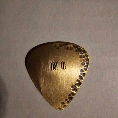 Fish Bone Shaped Aluminum Guitar Pick Custom Cut and Produced One at ...