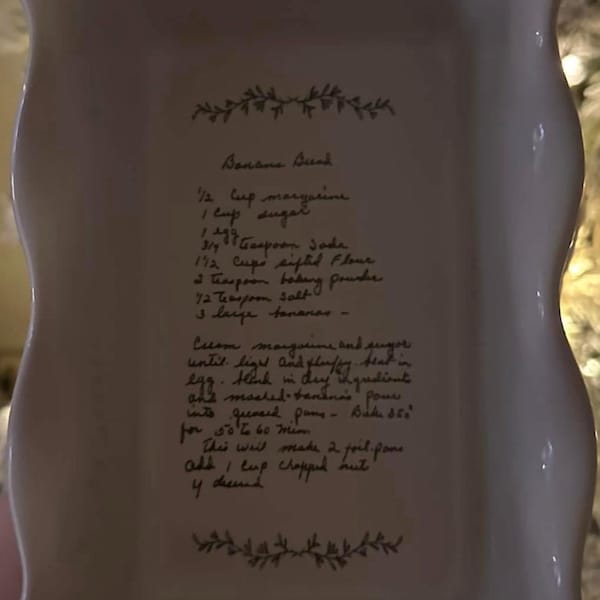 Engraved Bread Pan | Hand Written Recipe | Recipe Pan | Engraved Baking ...