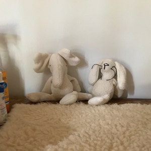 Eco Organic Cotton Natural Bunny Rabbit Easter Doll Velour Stuffed ...