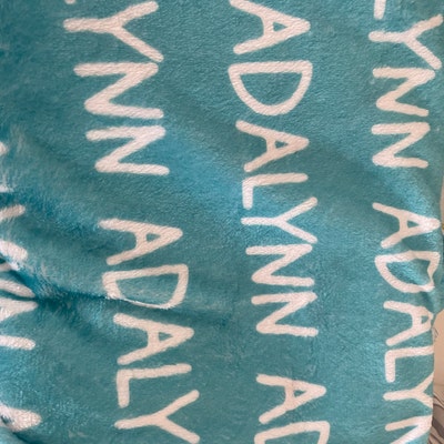 Plush Minky Name Blanket - Etsy