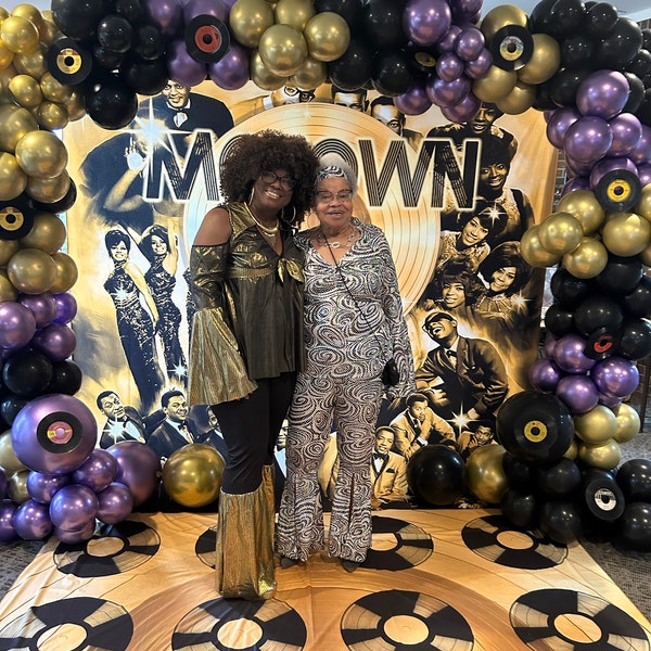 Motown Gold Event Backdrop Banner, Disco Birthday Banner and TV ...