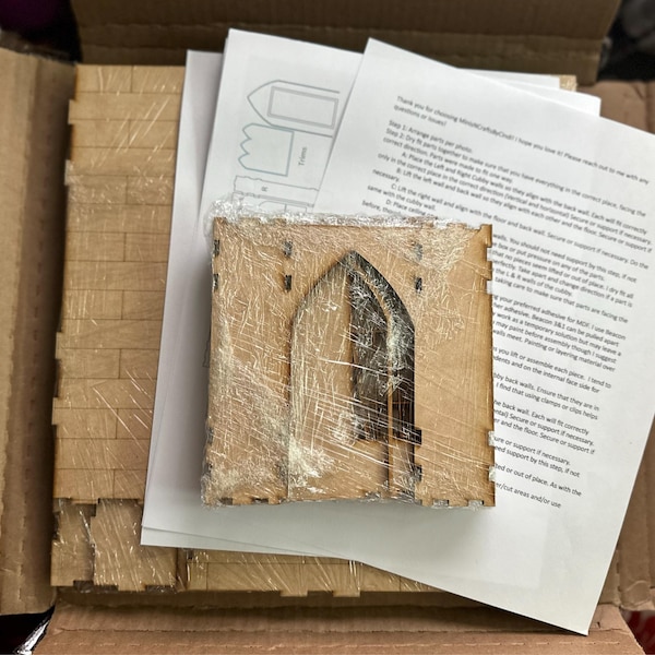 1:12 Scale Dollhouse Room Box Kit – Laser Cut MDF DIY Church Witches ...