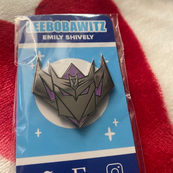 DJD Decepticon Justice Division Pin | MTMTE Memoriam Enamel Pins | Lost ...