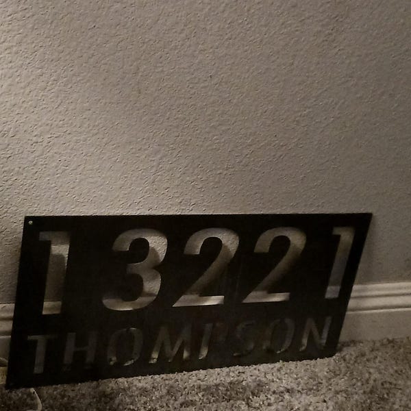 Large Modern House Numbers - Address Numbers, Door Numbers, 12 Inch ...