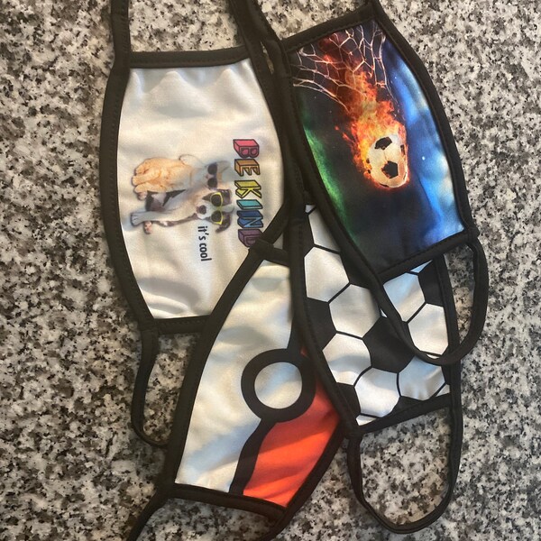 Rubik's Cube Face Mask, Rubik's Mask, Kids, Reversible, Reusable ...