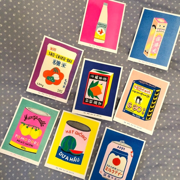 Combined Shipping for 7,8,9 or 10 Riso Prints of Packaging From All ...