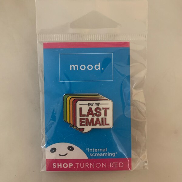 Per My Last Email | Enamel Pin - Etsy