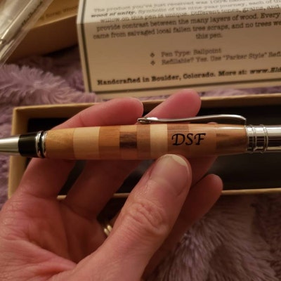 Amazing Double-dyed Wooden Pen 100% Crafted Dyed Maple Burl Wood ...