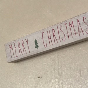 Rustic Wooden Merry Christmas Sign, Christmas Decor, Christmas Sign ...