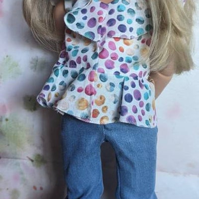 Coline Sewing Pattern for Ruby Red Fashion Friends and Little Kidz De ...