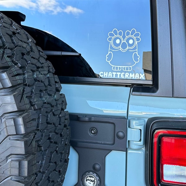 CHATTERMAX - Vinyl Decal Sticker - Bluey TV Show - Various Colors and ...