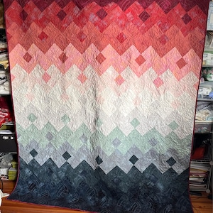 Love Birds Quilt Pattern Instant Download PDF / Heart Quilt Pattern ...