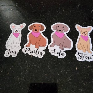 Personalized Doberman Pinscher Sticker // Custom // Gift for Dog Lover ...