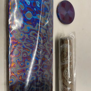 Titanium Damascus 2 Alloy Round Rod Bar 1 25mm | Etsy