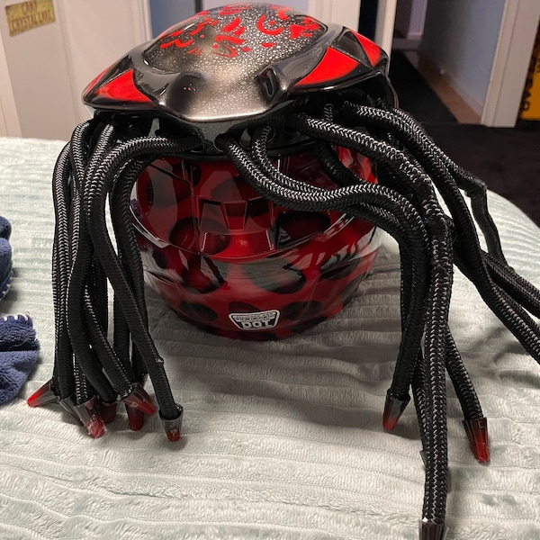 Custom Predator Motorcycle Helmet Wars Blood Style DOT and ECE Approved ...