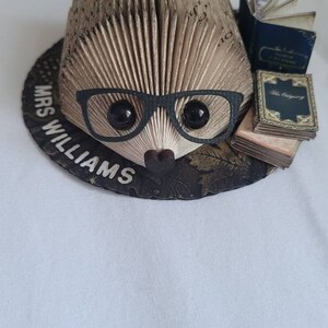 Small Vintage Paper Book Hedgehog - Etsy UK