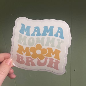 Cool Mom Club Sticker, Retro Mama Sticker, Funny Mom Sticker, Mom of ...