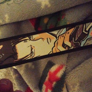 Anime Embroidered Jet Tag Keychain - Etsy