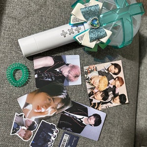 SEVENTEEN SVT Caratbong Ribbon Bow Keychain Pendant Light Stick Lanyard ...