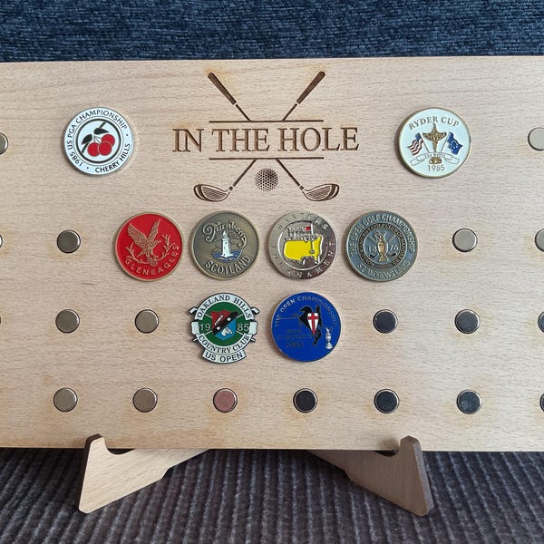 Golf Ball Marker Holder Display Case Stand Organiser Store Rack ...