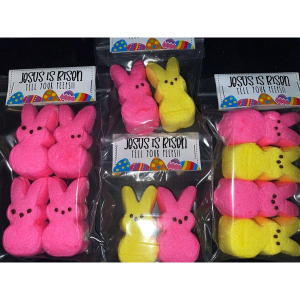 Jesus is Risen...tell Your Peeps - Easter Treat Bag Toppers | Printable ...