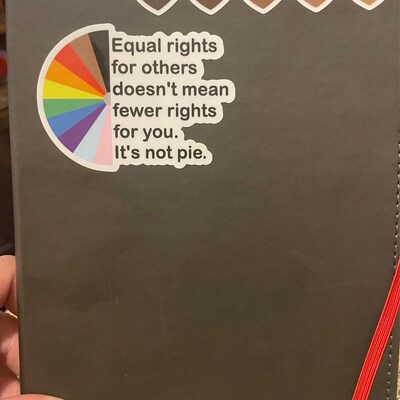 Equality Sticker, LGBTQ Pride Sticker, Equality for All, Vinyl Decal ...