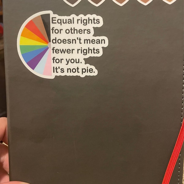 Equality Sticker, LGBTQ+ Pride Sticker, Equality for All, Vinyl Decal ...