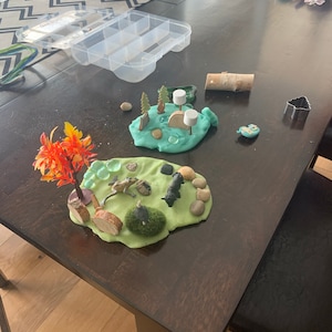 Happy Camper Camping Kid Kit, Camping Playdough Kit, Wilderness Sensory ...