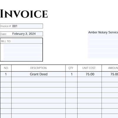 Price List Template, Scan to Pay, Notary Business Templates, Notary ...