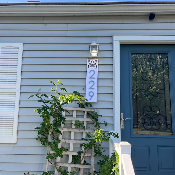 Coastal Address Numbers Plaque | Vertical or Horizontal | Beach House ...