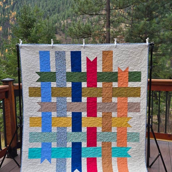 Teapot Garden Red Floral Arrangements Quilt Panel - Etsy