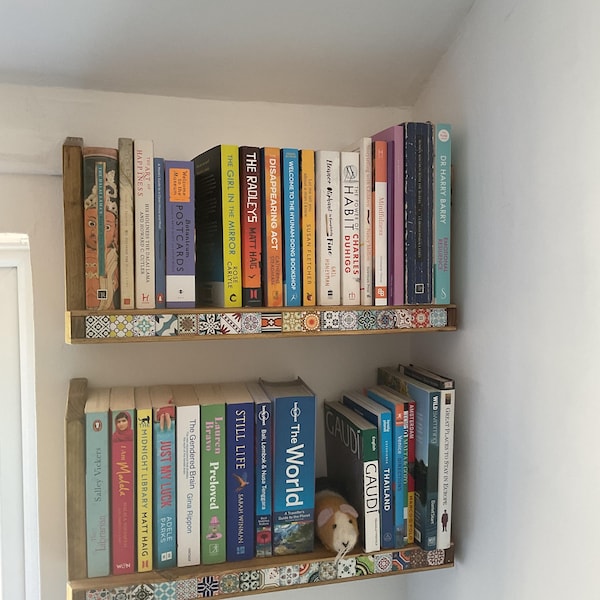 Custom Wall-mounted Book Rack - You Choose Length and Colour - Etsy