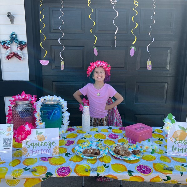 Cute Lemonade Stand Signs Printable Set | Banner, Price Sheet, Sales ...