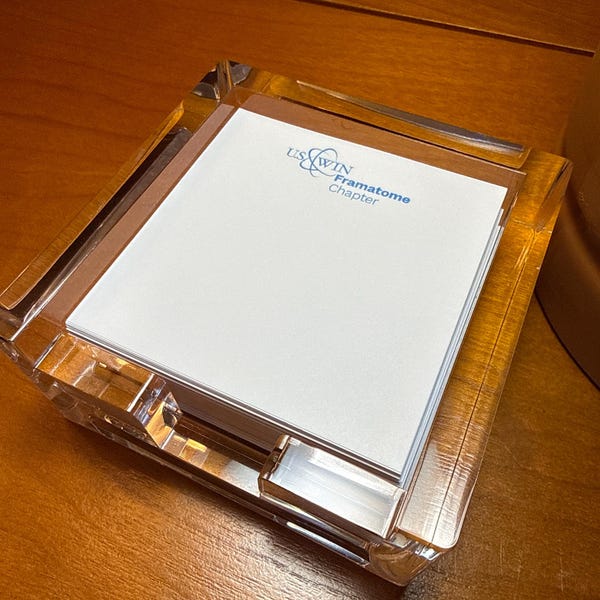 Personalized Acrylic Notepad Holder: Custom Stationery Gift - Etsy