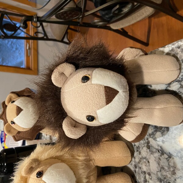 Larry Lion Toy Sewing Pattern PDF, Stuffed Lion Pattern, Stuffed Animal ...