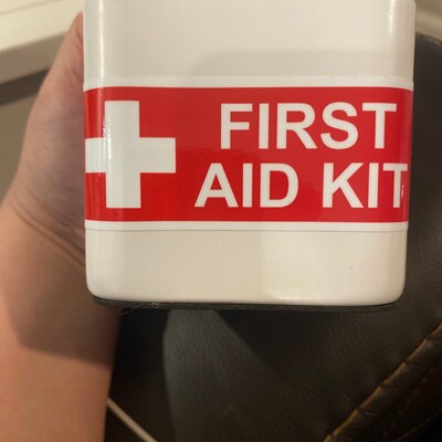 Red First Aid Kit Stickers Decal Camp Boat Kayak SUP Camp Kid Family ...