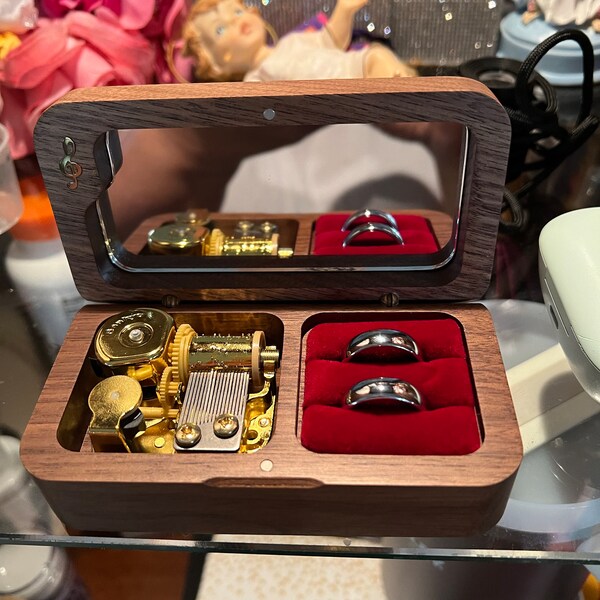 Custom Melody Music Box / Personalized Music Box With a Custom Metal ...