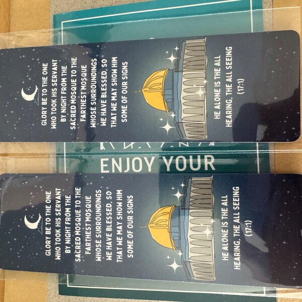 Al Aqsa Bookmark | Charity Bookmark | Dome of the Rock | Palestine ...