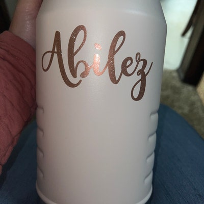 Personalized Name Vinyl Decal for 40oz Tumbler Water Cup Custom Vinyl ...
