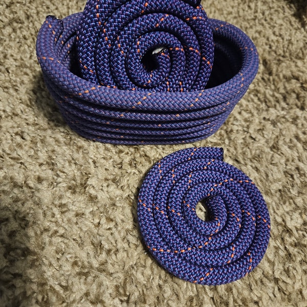 Recycled Rock Climbing Rope Coaster Caddy- Homewares & Storage - Etsy