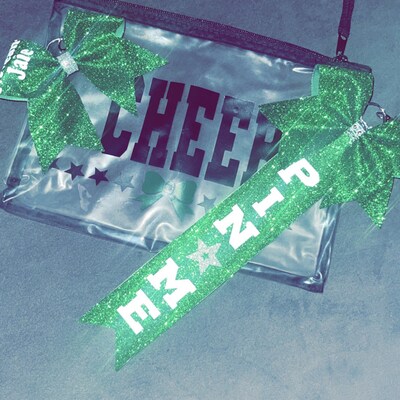 Pin Me Cheer Ribbon, Pin Me Comp Chain, Cheerleader Gift, Pin Me ...