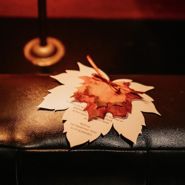 Fall Invite - Wedding Invitations - Autumn Leaves Invitation - Fall Wedding - Autumn Wedding ...