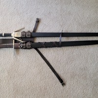 Witcher Luxury Double Back Scabbard for Metals or Latex Swords. Made of ...