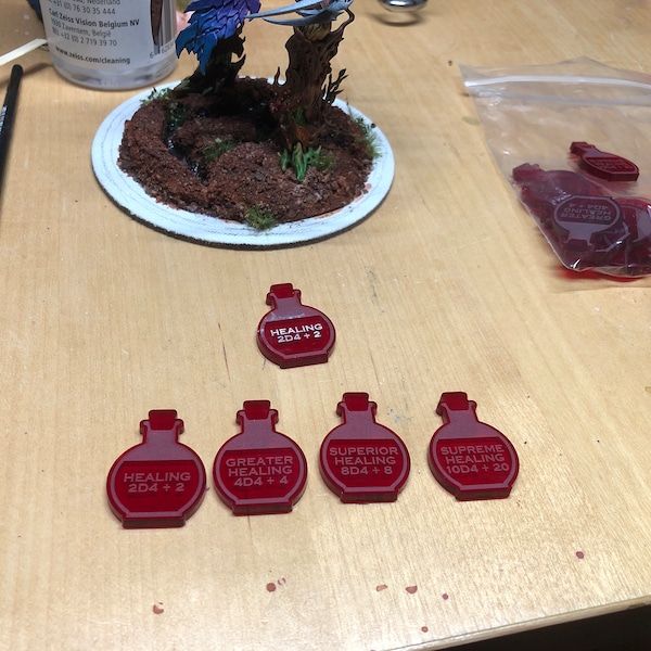 Potion Tokens (15) Dungeons and Dragons - Etsy