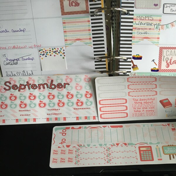 September MONTHLY Kit Planner Stickers | Monthly Spread for Erin ...